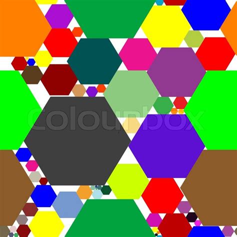 Hexagon Seamless Pattern Abstract Stock Vector Colourbox