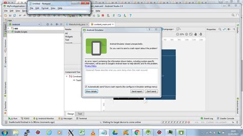 Starting Avd Emulator Always Gives Android Emulator Closed