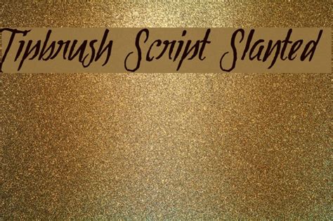 Tipbrush Script Slanted Font