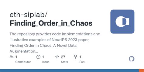 Github Eth Siplabfindingorderinchaos The Repository Provides Code Implementations And
