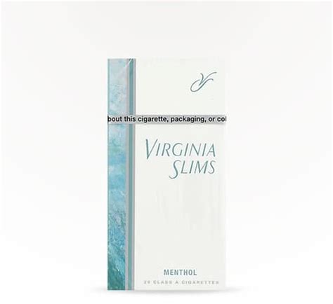 Virginia Slims Menthol Box S Garden State Discount Off