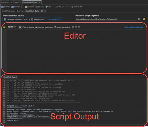Intellishell Script Tasks Studio T