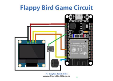 Flappy Bird Game Using Oled Ssd1306 And Esp32