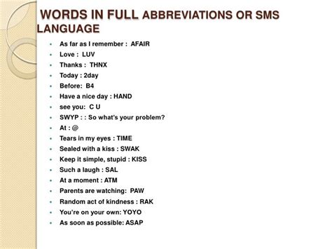 Sms Language And Its Impact