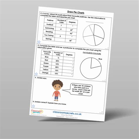 Pie Charts Worksheets