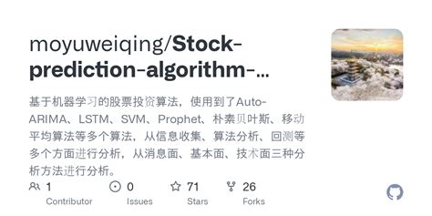 Stock Prediction Algorithm Based On Machine Learninglastdaycsv At Master · Moyuweiqingstock