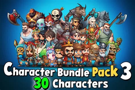 Character Bundle Pack 3 30 Characters 2d Characters Unity Asset Store