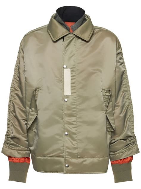 나일론 트윌 블루종 재킷 Sacai 남성 Luisaviaroma