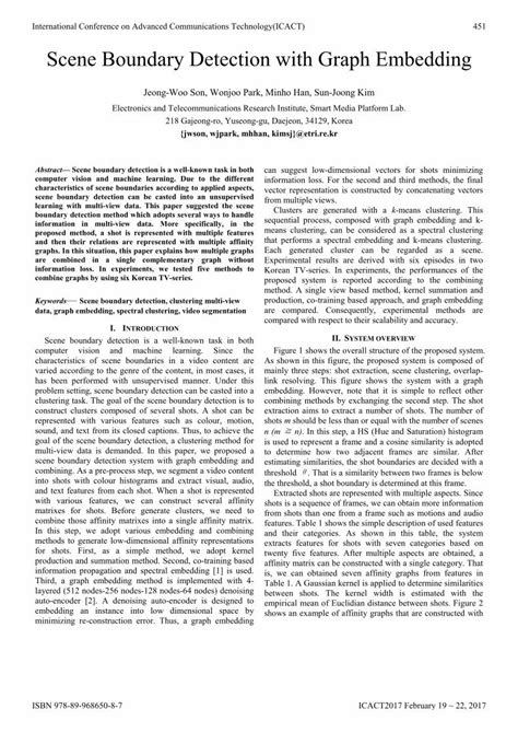 Pdf Scene Boundary Detection With Graph Embeddingicact Org Program Full Paper Counter Asp
