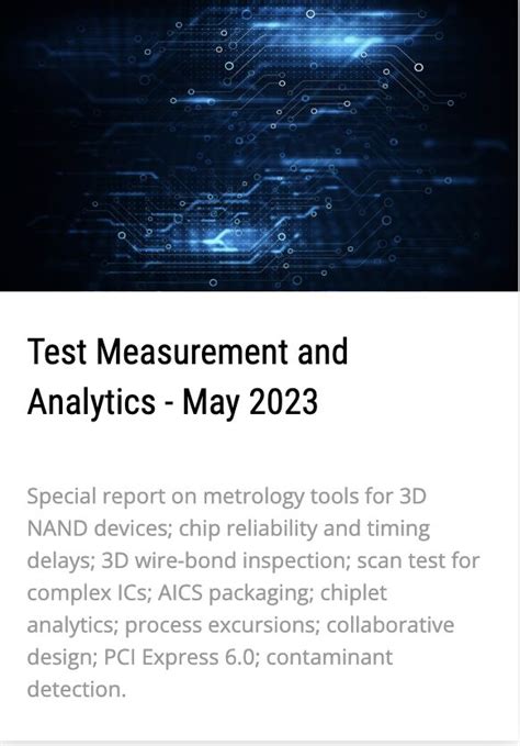 Semiconductor Metrology 3dnand Wirebonding Scantest