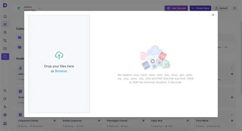 How To Upload Files In Decode Library Hi How Can We Help