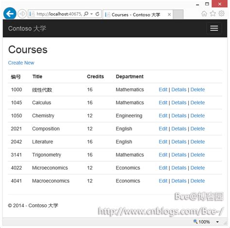 为aspnet Mvc应用程序使用高级功能 使用mvc5的entity Framework 6入门 爱整理