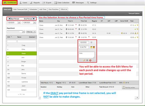Why Am I Unable To Edit The Timecards Easyclocking Help Guide