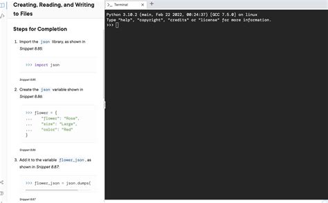 solved aim in this exercise we will create a json variable