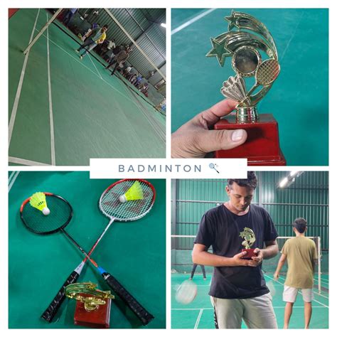 Badminton Officetournament Runnerup Nevergiveup Zaizone Zainul Abdeen Imran