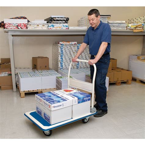 Platform Trolley With Folding Handle 900 X 600 X 850mm 300kg 04692