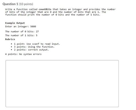 Solved Question 1 10 Points Write A Function Called