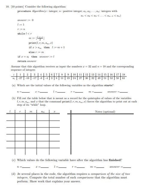 Solved Points Consider The Following Algorithm Chegg