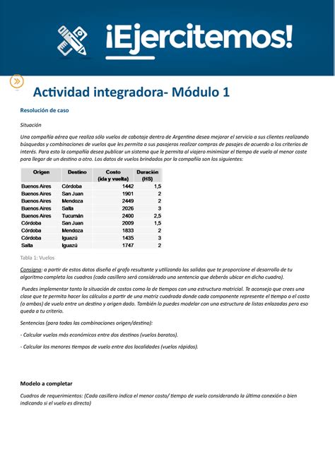 Algoritmos y estructuras de datos API Actividad integradora Módulo Resolución de caso