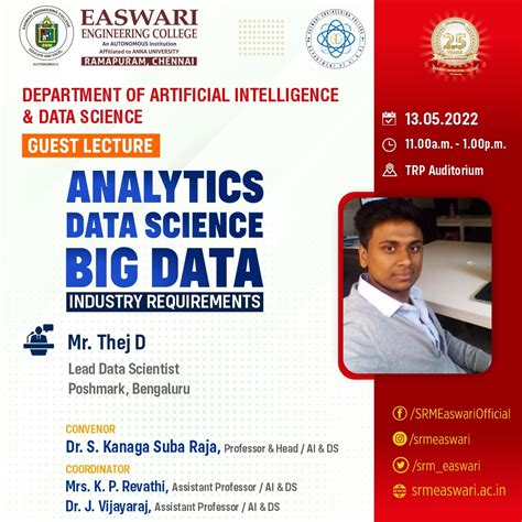 Analytics Data Science Big Data Industry Requirements Srm Easwari Engineering College