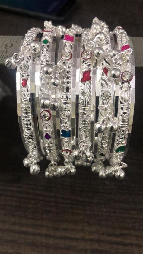 45 Chhhudi Ladies Silver Kade 10 25 At ₹ 72gram In Rajkot Id