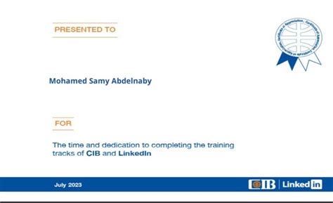 Mohamed Samy On Linkedin Cibsummerinternship2023