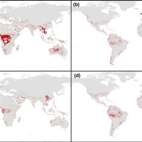 Deviation Of Species Distribution Model Sdm Scenarios 2 5 A D From Download Scientific