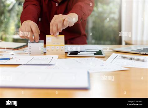 Graphic Designers Work Together With Ux Ui Designer Planning