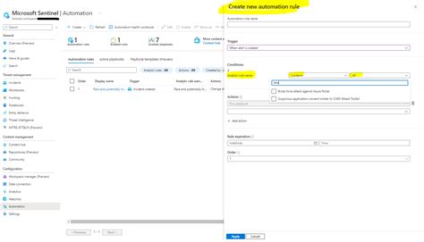 Dynatrace Analytic Rules Not Showing As Conditions In Automation Rule · Issue 8881 · Azure