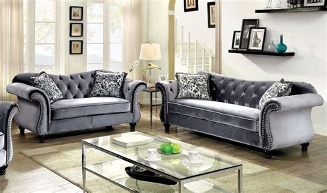 Cm6159gy Fa Living Room Sets Sofa And Loveseat Set Living Room