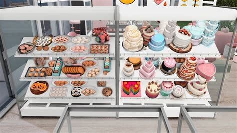 Cutie Cakes Bakery And Ice Cream Shop♥ Toriadori Sims 4 Bakery Lot