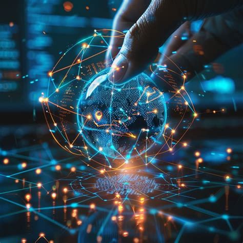 Free Global Connectivity Visualization Image Download At Stockcake