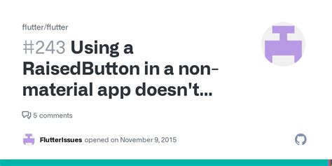 Using A Raisedbutton In A Non Material App Doesnt Hint As To What Is Wrong · Issue 243