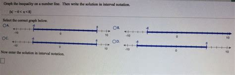 Solved Graph The Inequality On A Number Line Then Write The