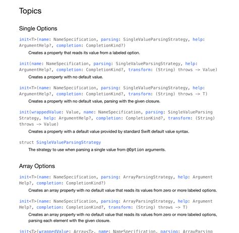 Improving The Presentation Of Overloaded Symbols In Swift DocC Swift