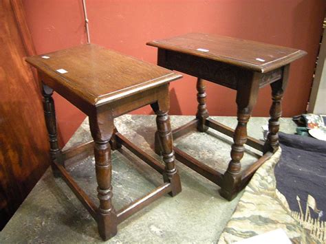 Lot 15 Two Oak Stools