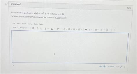 For The Function G Defined By Gx−x27x Evaluate
