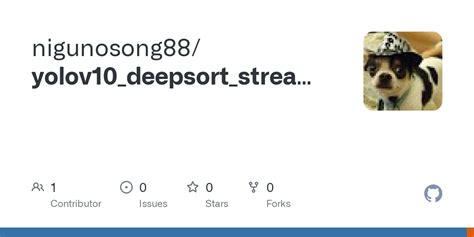 github nigunosong88 yolov10 deepsort streamlit