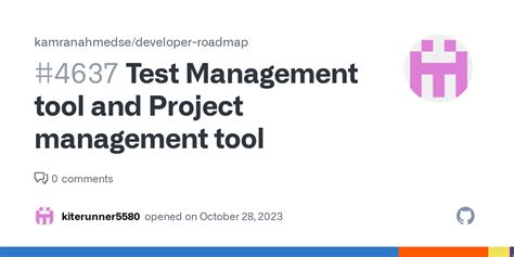 Test Management Tool And Project Management Tool · Issue 4637 · Kamranahmedsedeveloper Roadmap