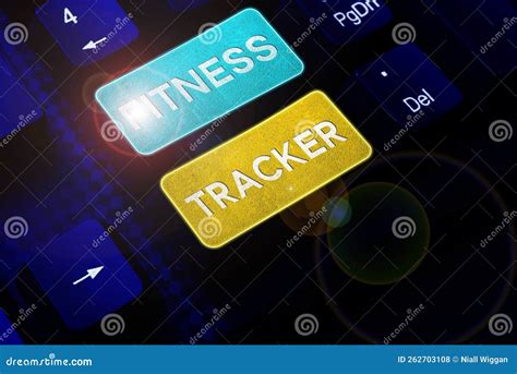 Handwriting Text Fitness Tracker Word For Device That Records A Persons Daily Physical Activity