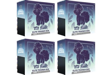 Pokémon Tcg Sword And Shield Silver Tempest Elite Trainer Box 4x Lot Us