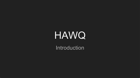 Apache Hawq An Introduction Ppt