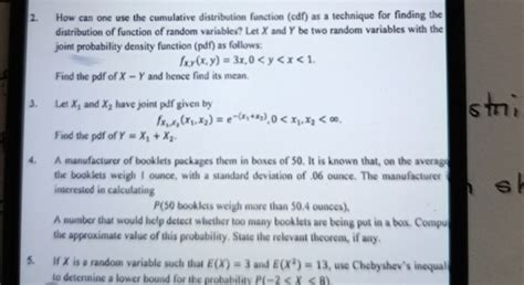 2 How Can One Use The Cumulative Distribution Function Cdf As A Techni