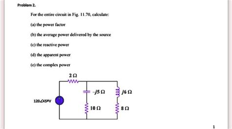 solved for the entire circuit in fig 11 70 calculate a the power