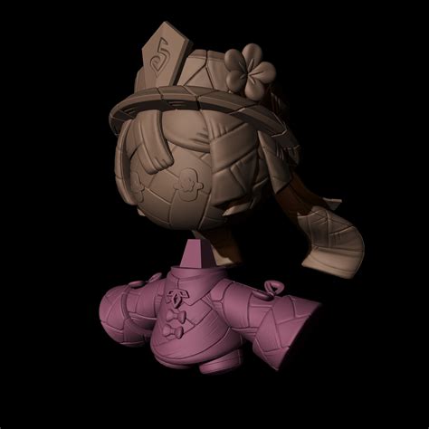 Fichier STL Cute puppet Hu Tao Genshin Impact Modèle à imprimer en D à téléchargerCults