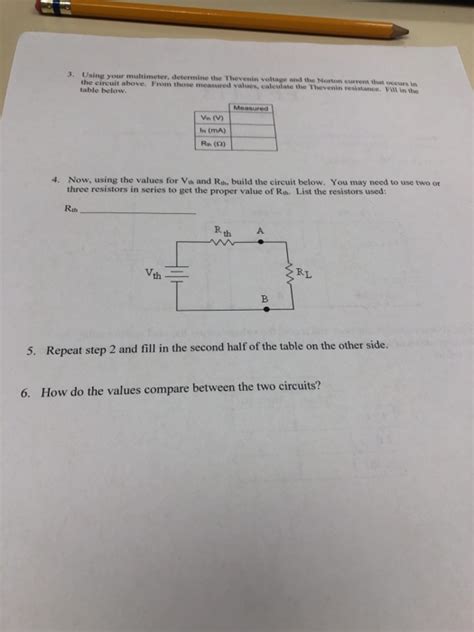 solved name eet 113 lab 13 purpose use thevenin s theorem