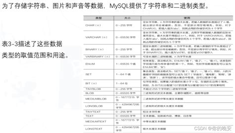 Mysql数据库数据类型 Csdn博客