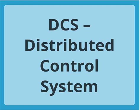 Dcs Full Form Instrumentation