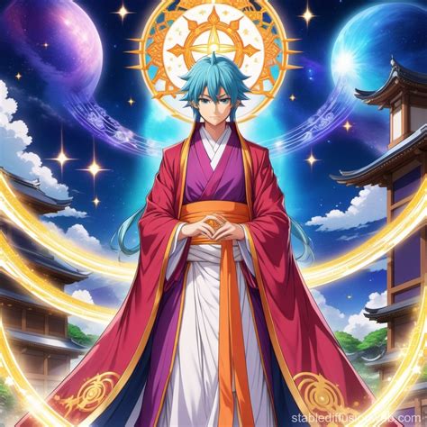 Celestial Monk In Robes Stable Diffusion Online