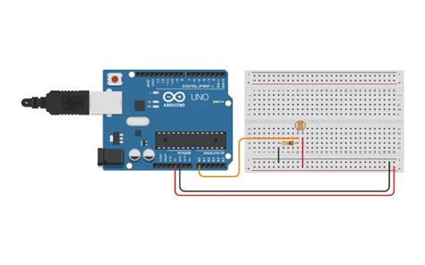 Circuit Design Práctica 21 Ldr Tinkercad